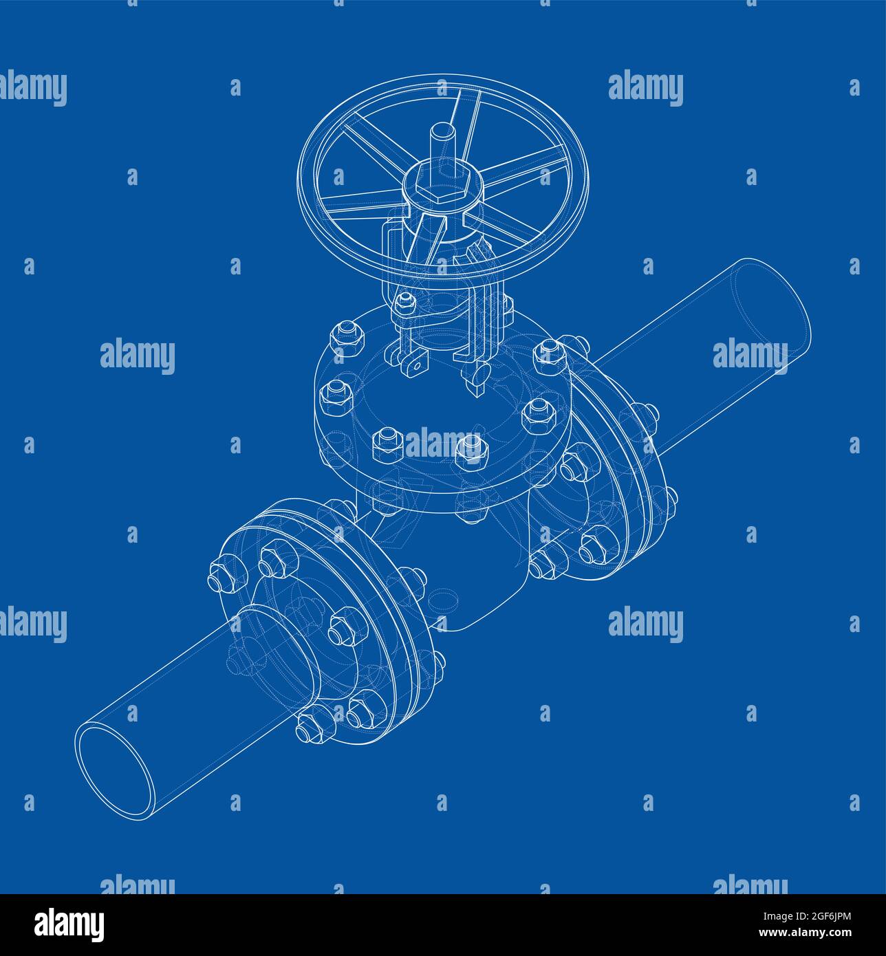 Industrial valve. Vector rendering of 3d Stock Vector Image & Art - Alamy
