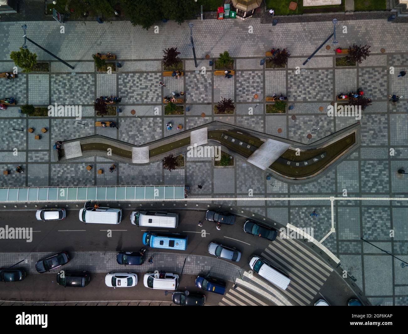 Overhead view lviv city traffic hi-res stock photography and images - Alamy