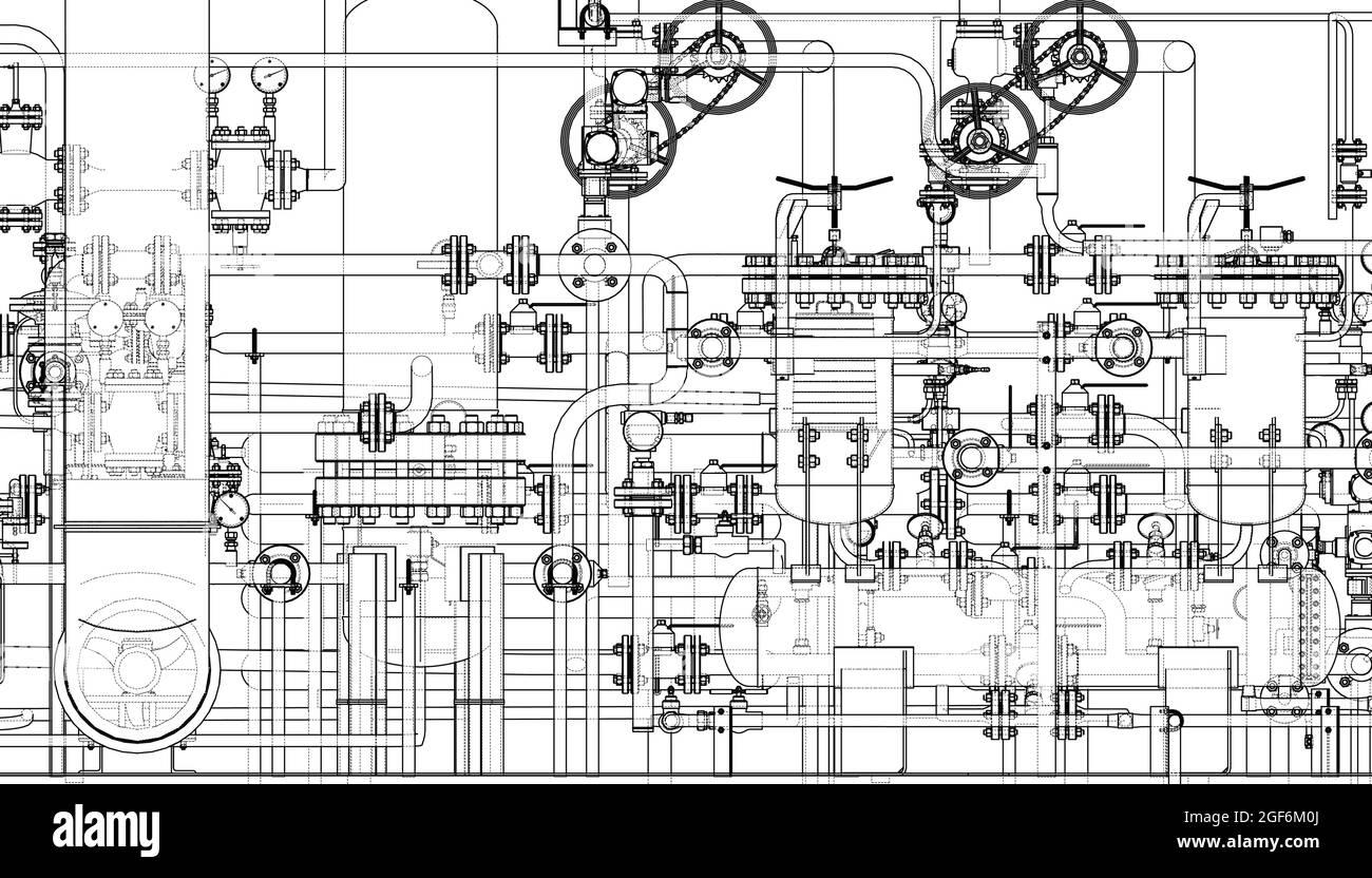 Valves and other industrial equipment. Vector Stock Vector Image & Art ...