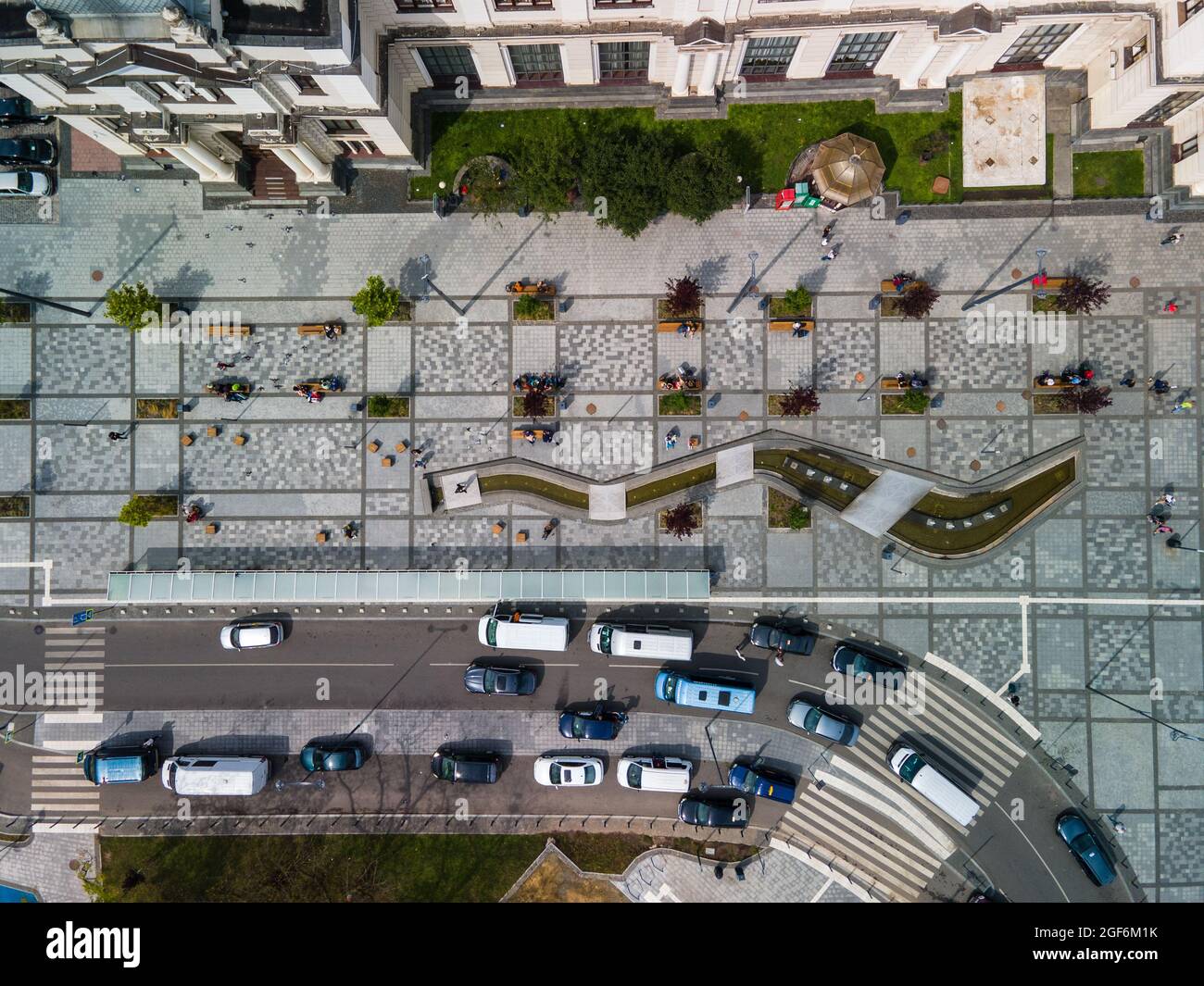 Overhead view lviv city traffic hi-res stock photography and images - Alamy