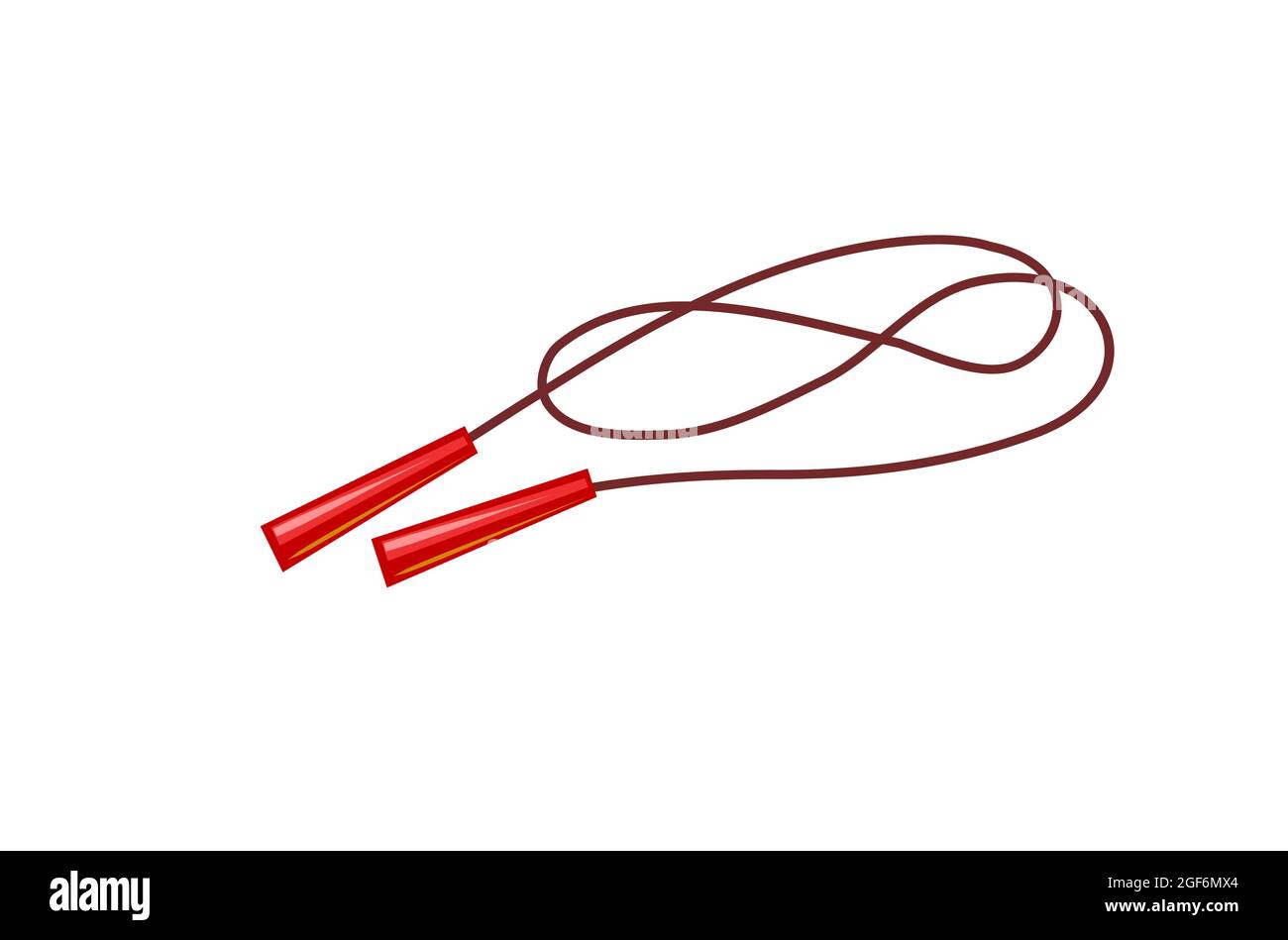 Skipping rope. Sports equipment for athletes. Symbol, icon. Isolated on ...