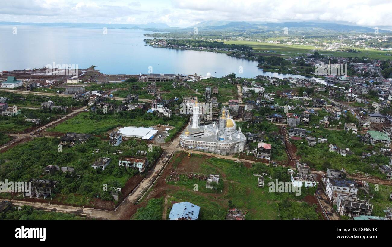 Marawi City, Philippines. 23rd Aug, 2021. The reconstruction efforts of ...