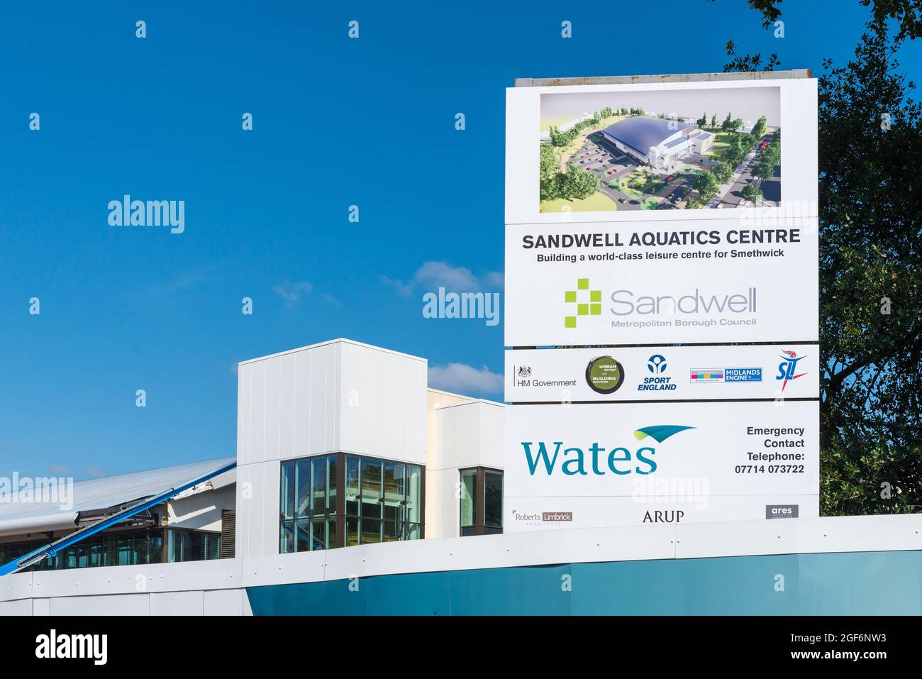 Sandwell Aquatics Centre in Smethwick, Birmingham is being built for ...