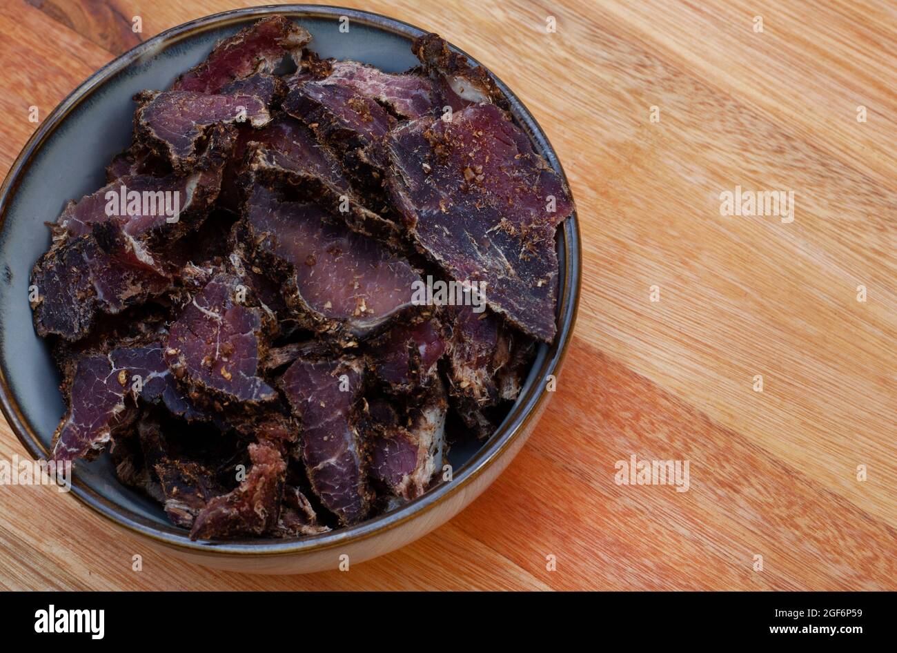 Traditional South African Cured meat, Biltong and dry wors Stock Photo ...