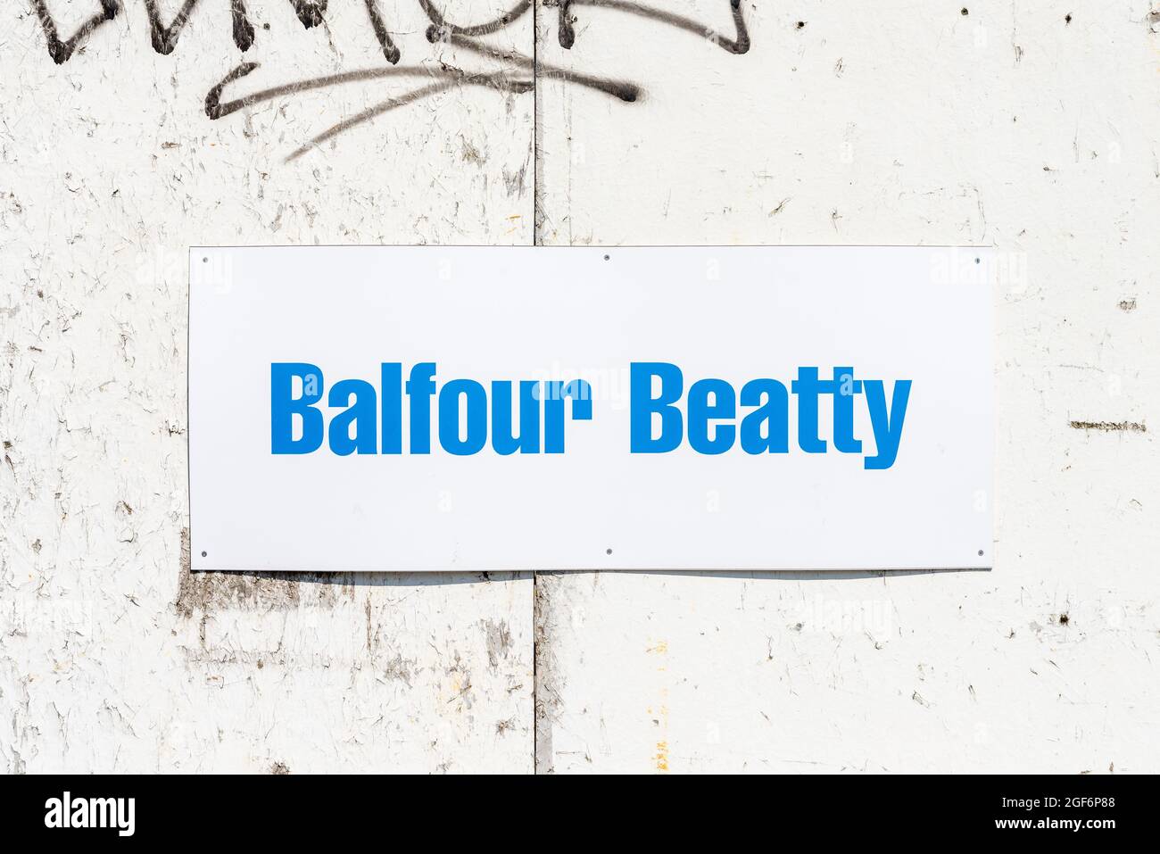 Balfour Beatty sign at the new Midland Metropolitan University Hospital ...