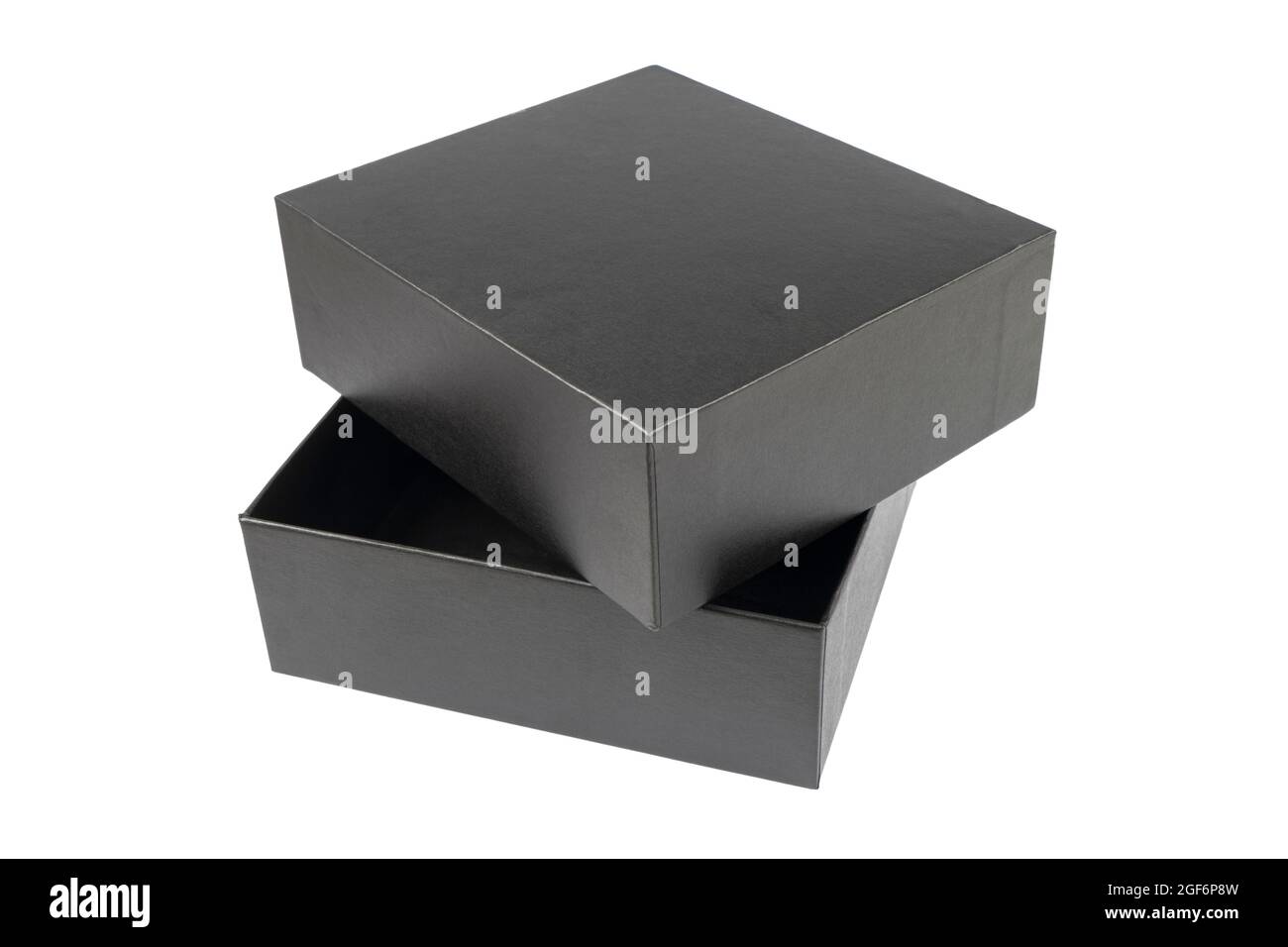 Open cardboard box isolated on white background. Gift box isolated ...