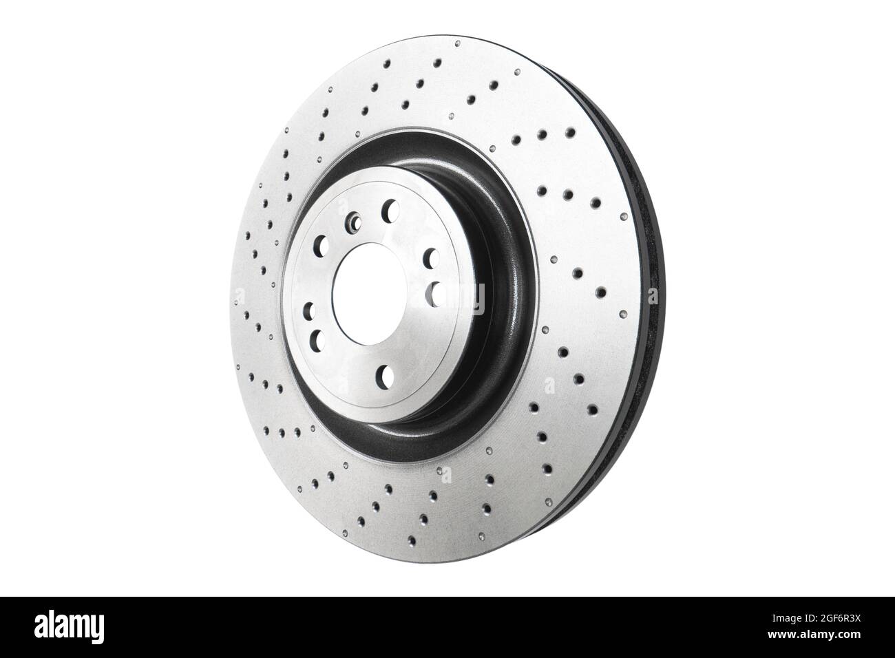 Car brake disc isolated on white background. Auto spare parts ...