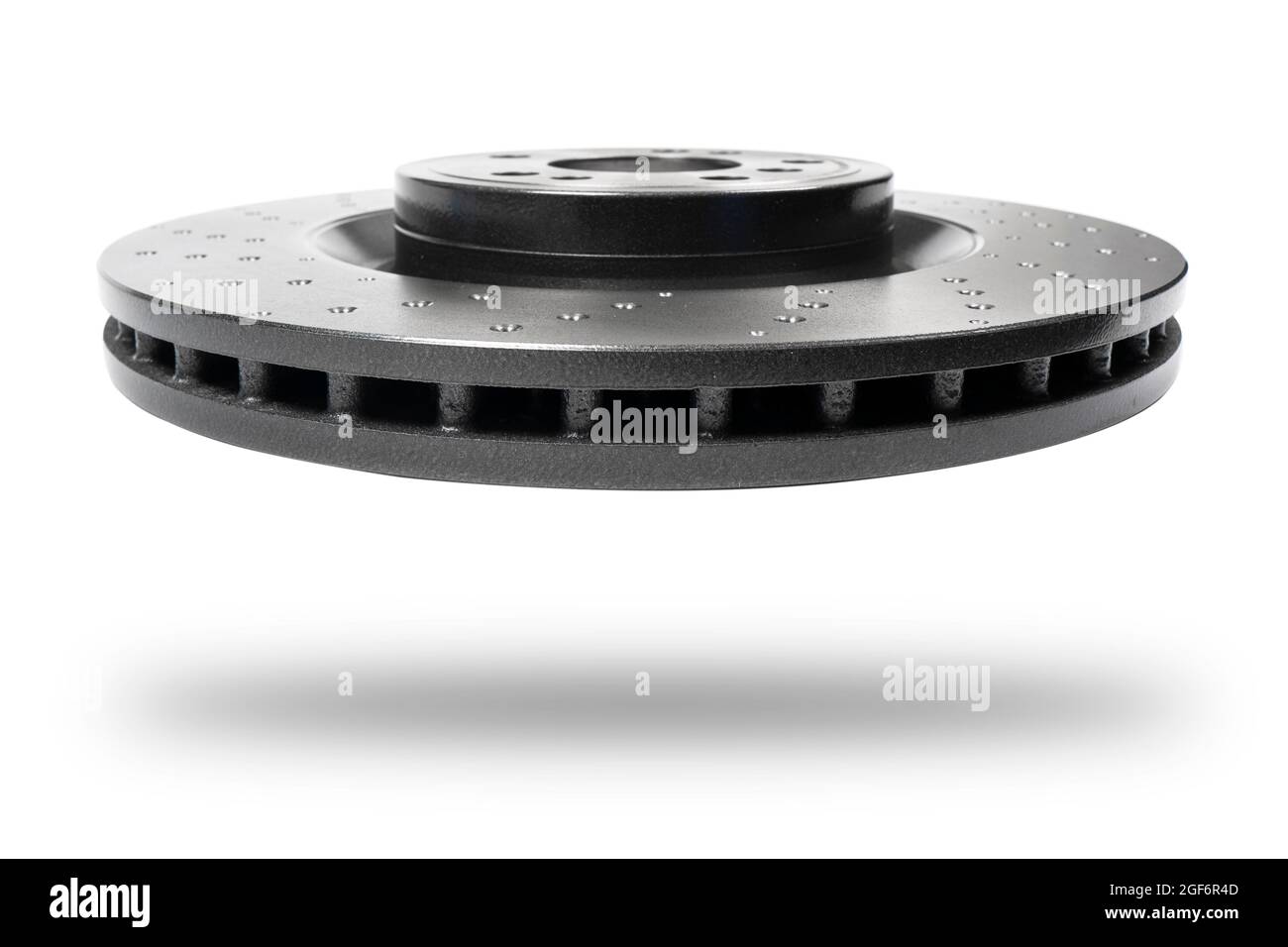 Car brake disc isolated on white background. Auto spare parts ...