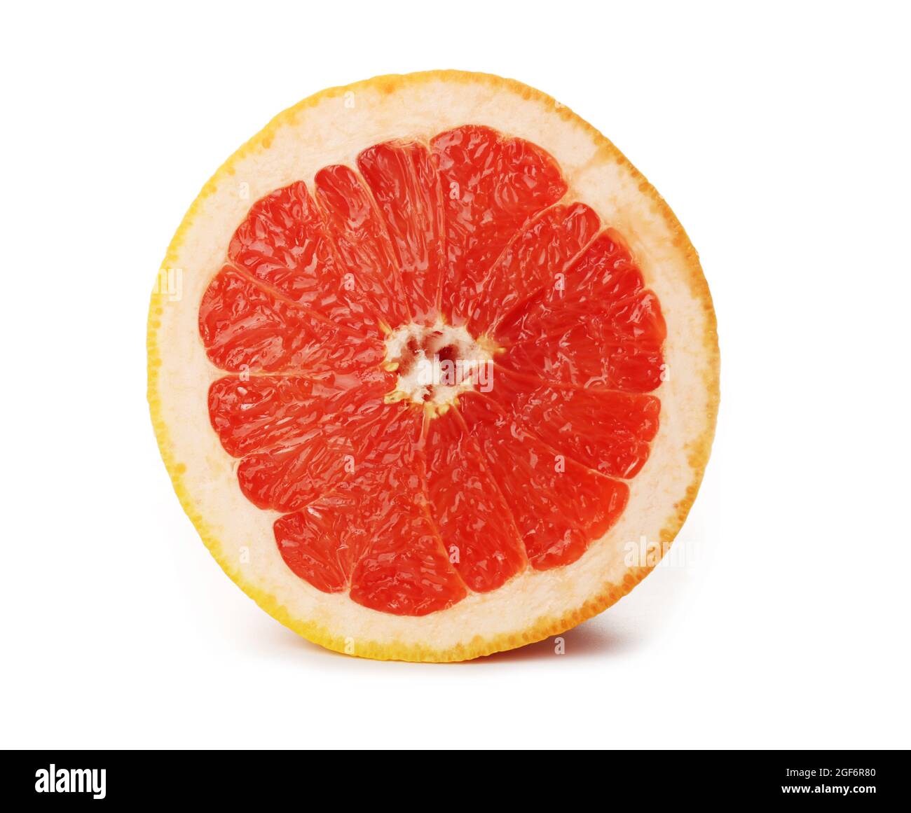 Juicy sliced grapefruit isolated on white background Stock Photo - Alamy
