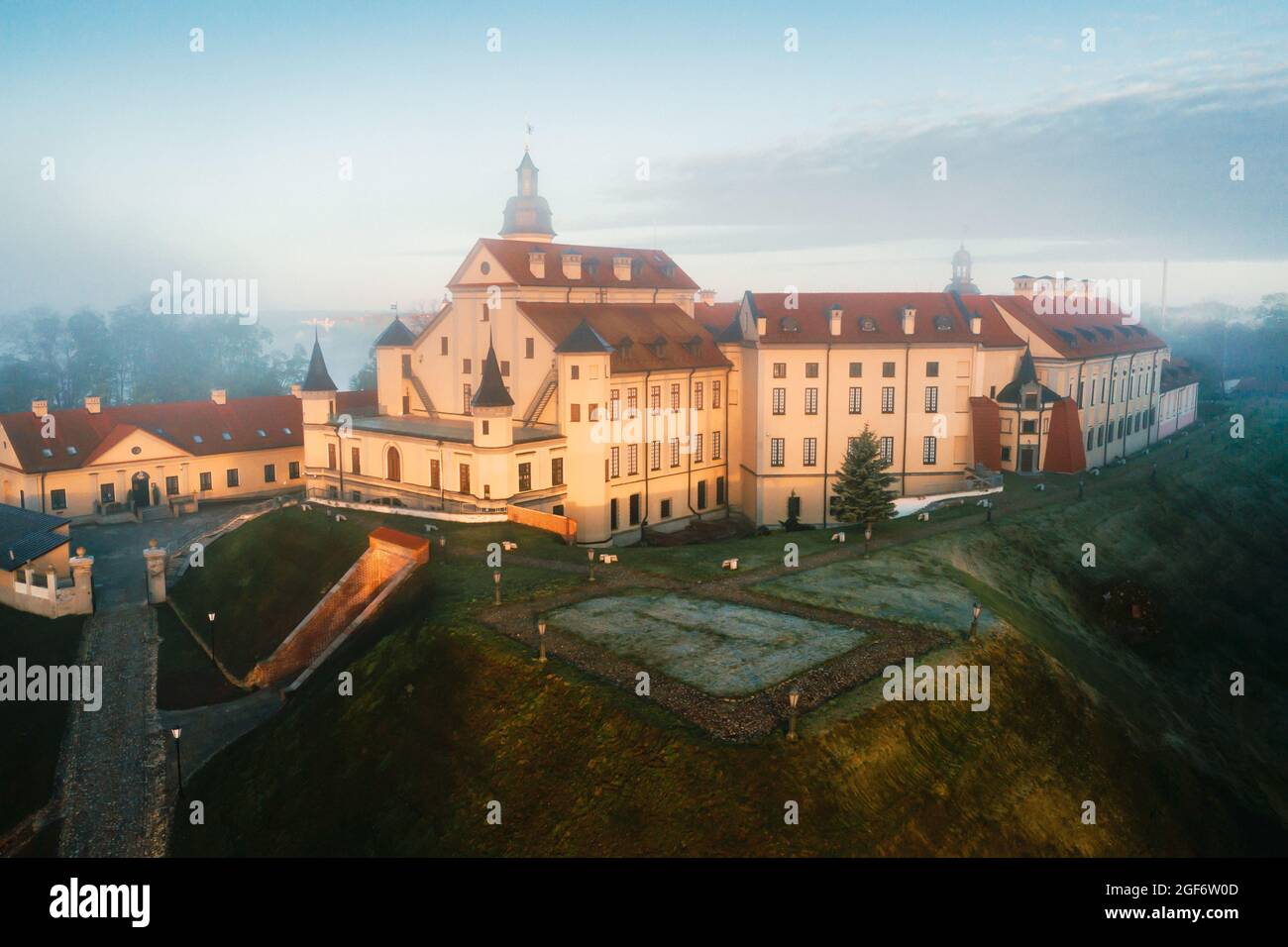 Nesvizh castle is a residential castle of the Radziwill family in ...
