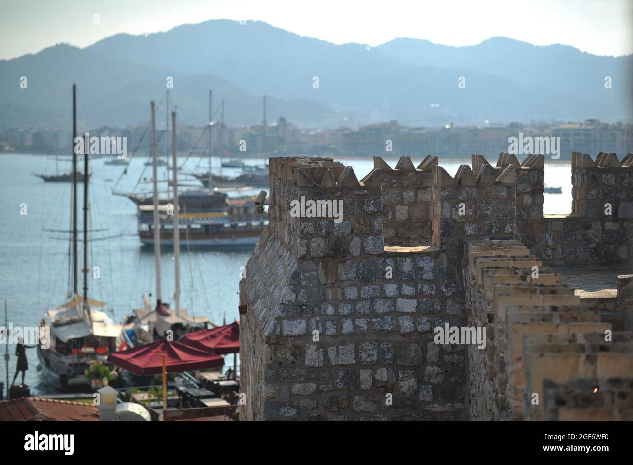 Marmaris, Turkey Marmaris Castle interior view in Marmaris Town ...