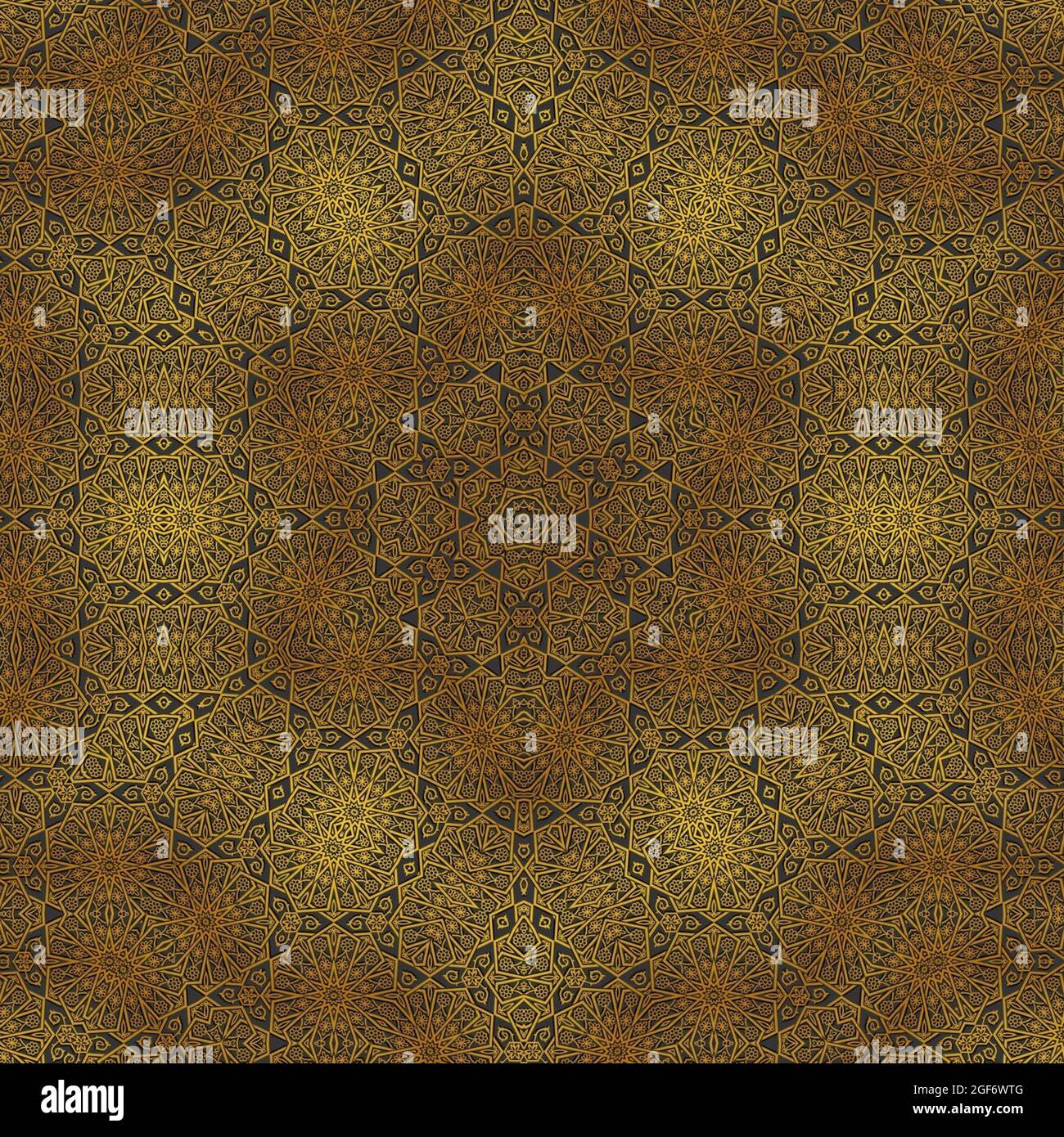 Golden decorative shapes Stock Photo - Alamy