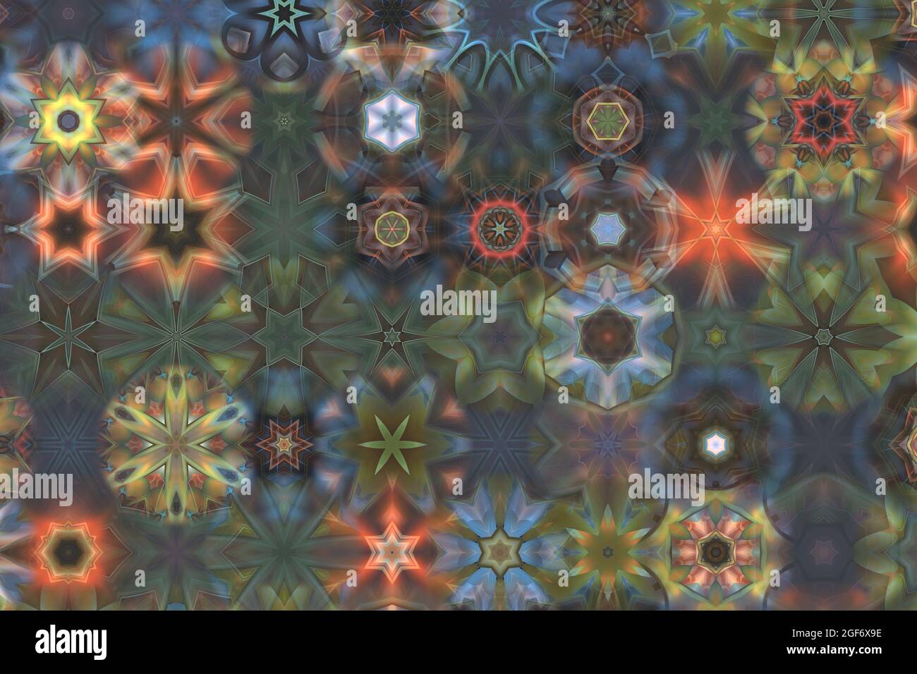 A kaleidoscope background with beautiful repeating shapes to use in ...