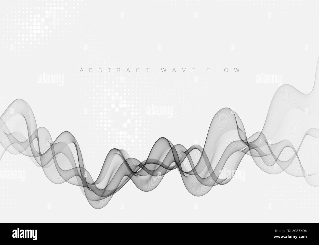 Abstract gray wave background.Transparent gray wave, design element ...