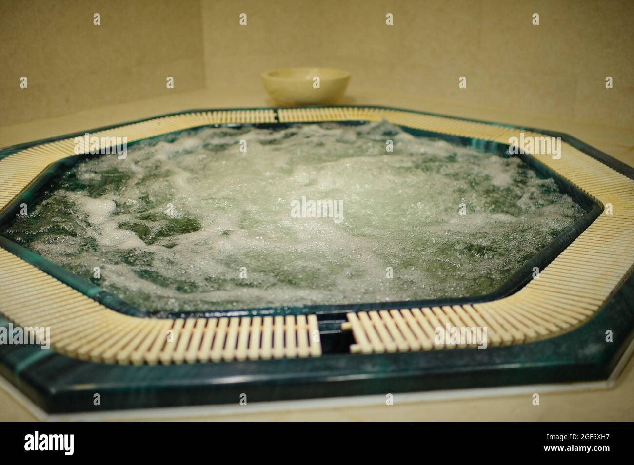 Bubble bath at the Spa. Relax in the small pool Stock Photo - Alamy