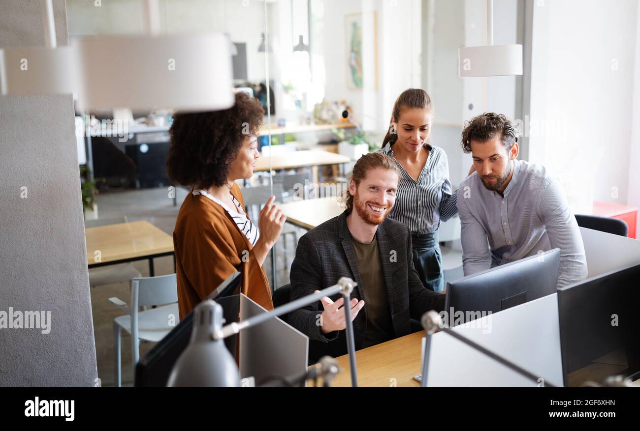 Technology software business office programming people concept Stock ...