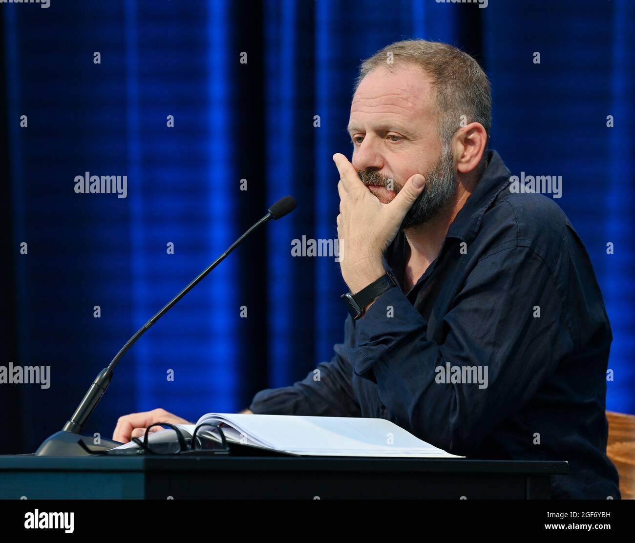 Neuhardenberg, Germany. 22nd Aug, 2021. Samuel Finzi, actor ...
