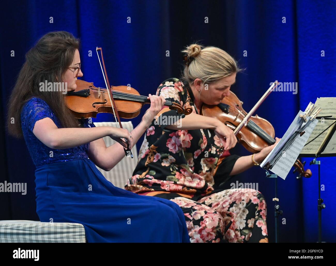 Neuhardenberg, Germany. 22nd Aug, 2021. Members of the Royal ...