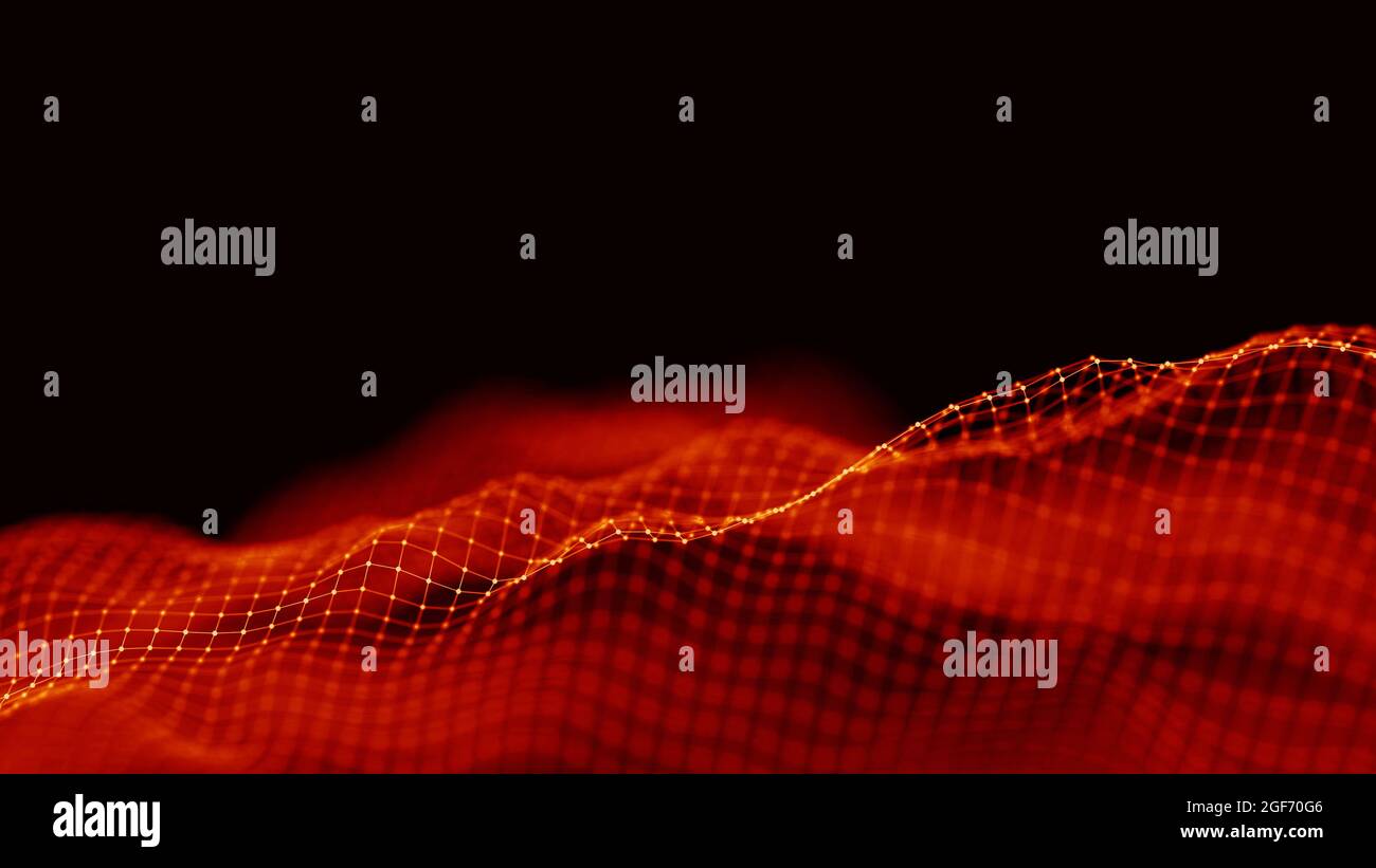Red abstract technology background. Music abstract wave Stock Photo - Alamy Red abstract technology background. Music abstract wave Stock Photo - Alamy