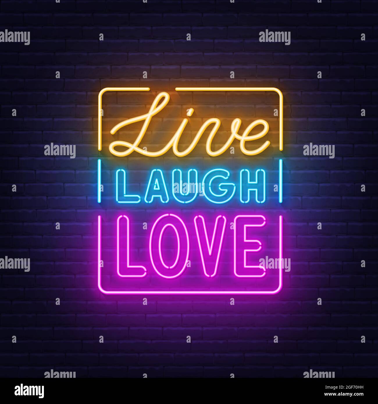Live laugh love Stock Vector Images - Alamy