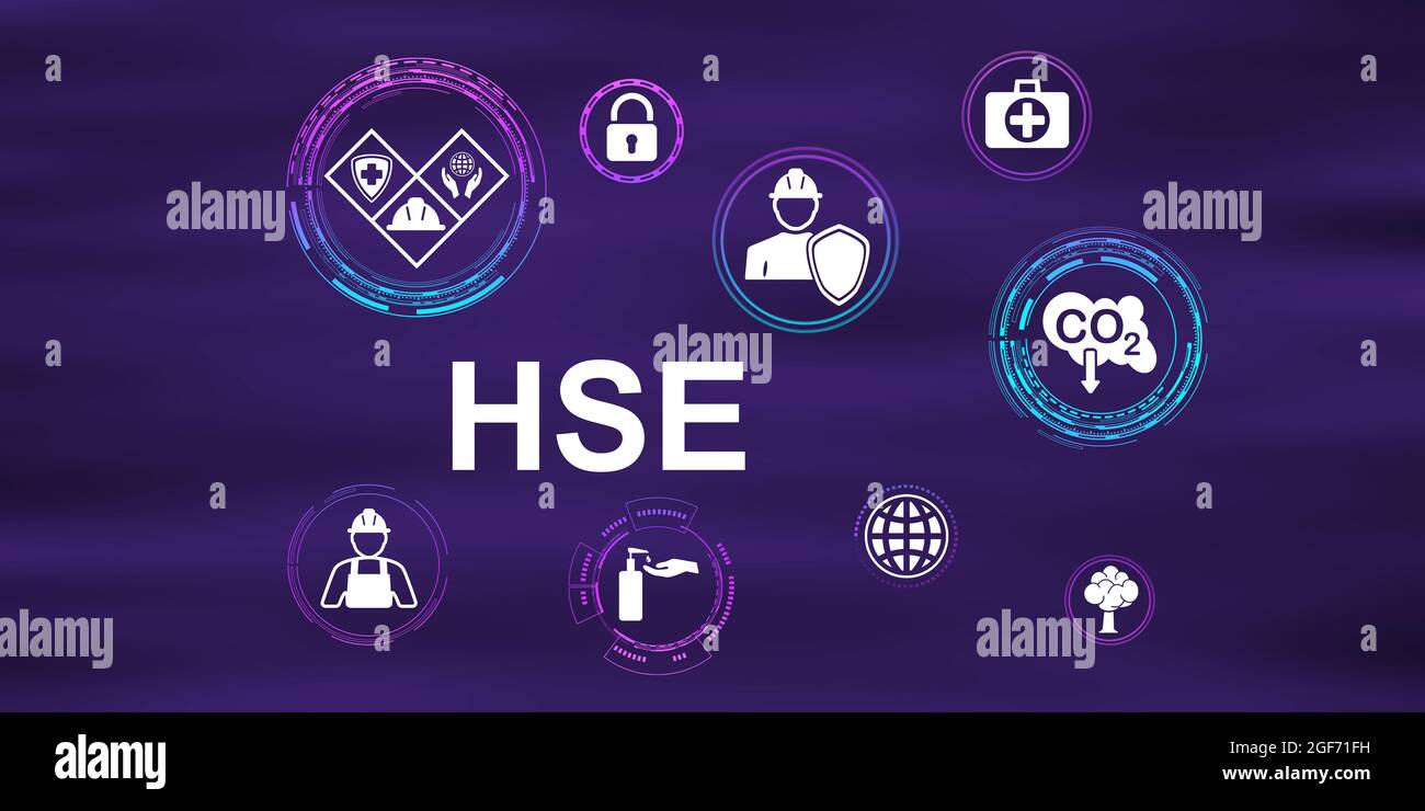 Illustration of a hse concept Stock Photo - Alamy
