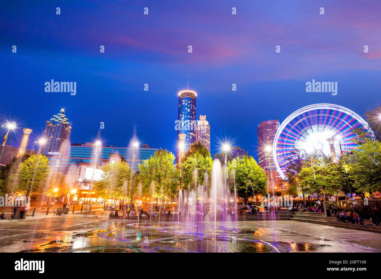 Downtown atlanta city tourist district hi-res stock photography and ...