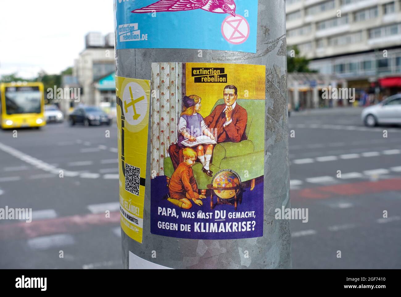 Sticker, Climate crisis,Extinction Rebellion, Berlin Stock Photo - Alamy