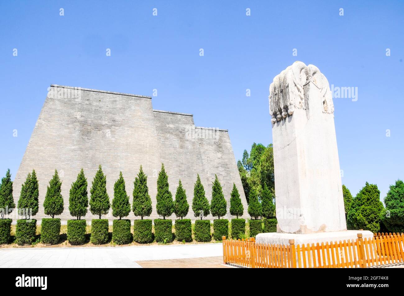 Qianling Mausoleum in Xian province China Stock Photo - Alamy