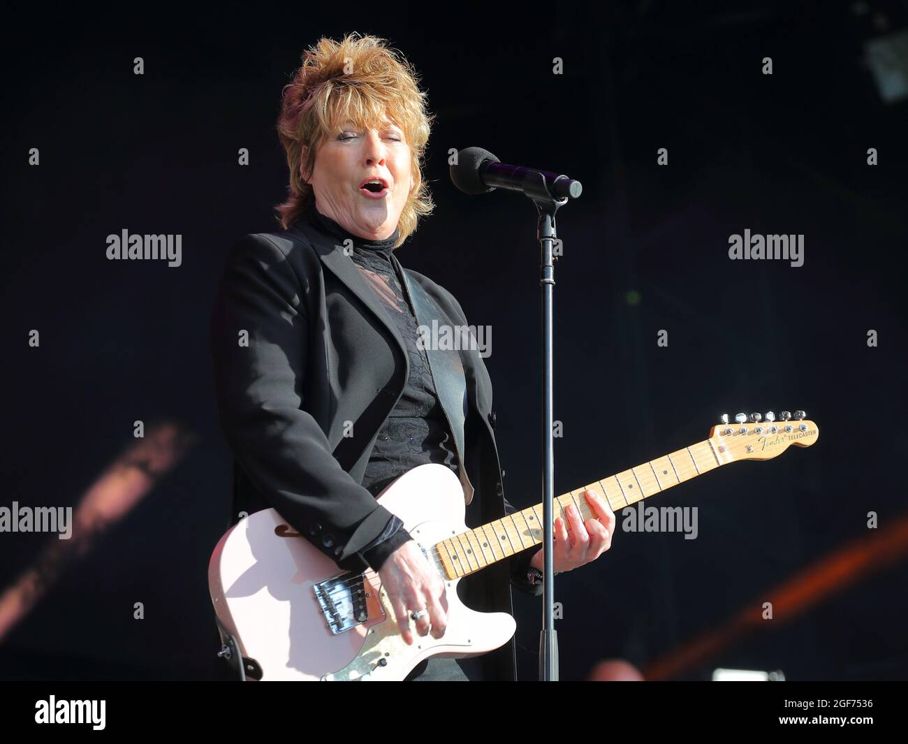 Katrina from Katrina & The Waves performed live on stage at the Rewind ...