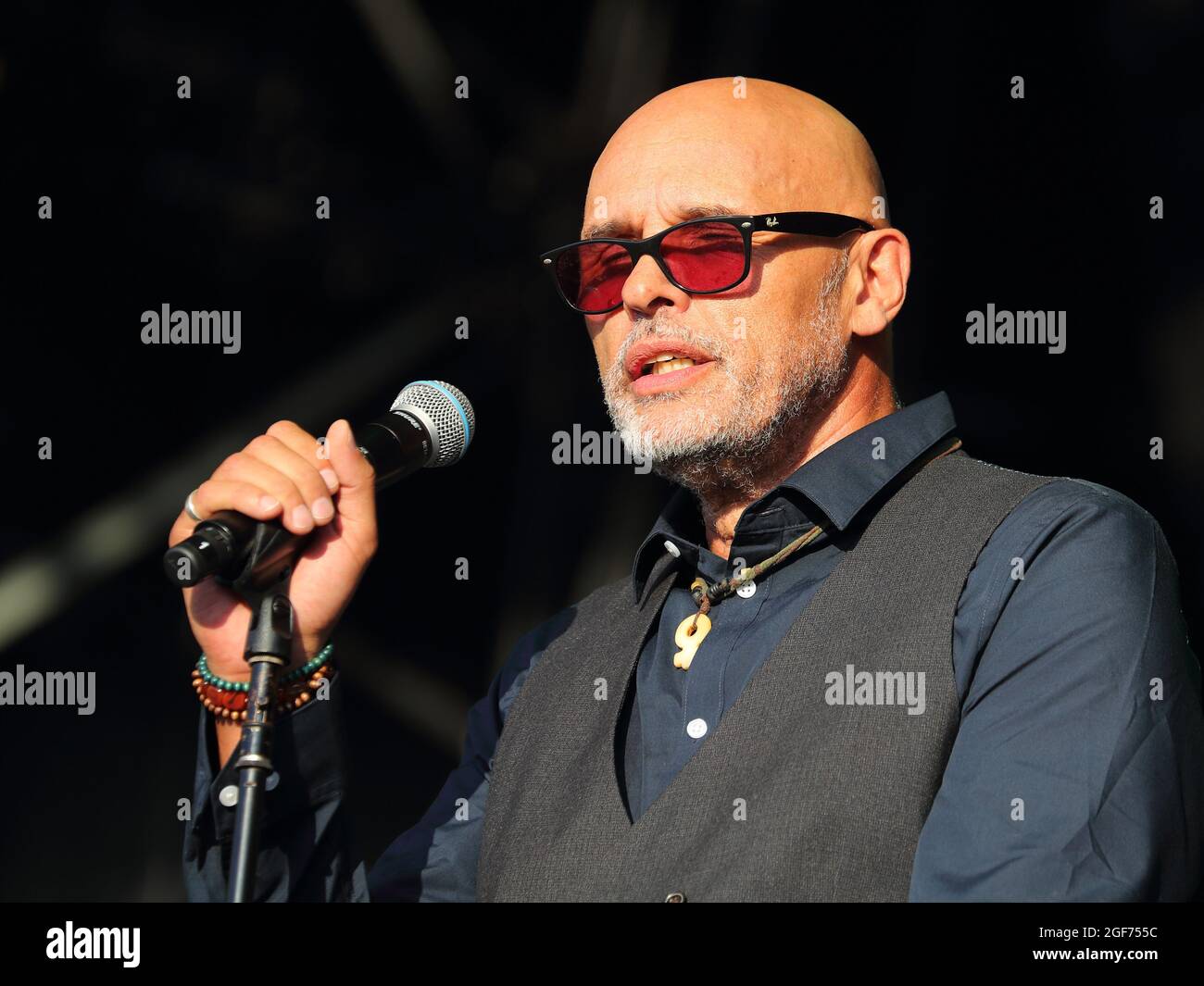 Garry Christian of The Christians performed live on stage at the Rewind ...