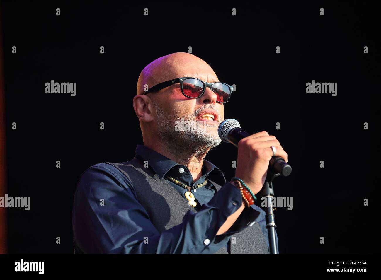Garry Christian of The Christians performed live on stage at the Rewind ...