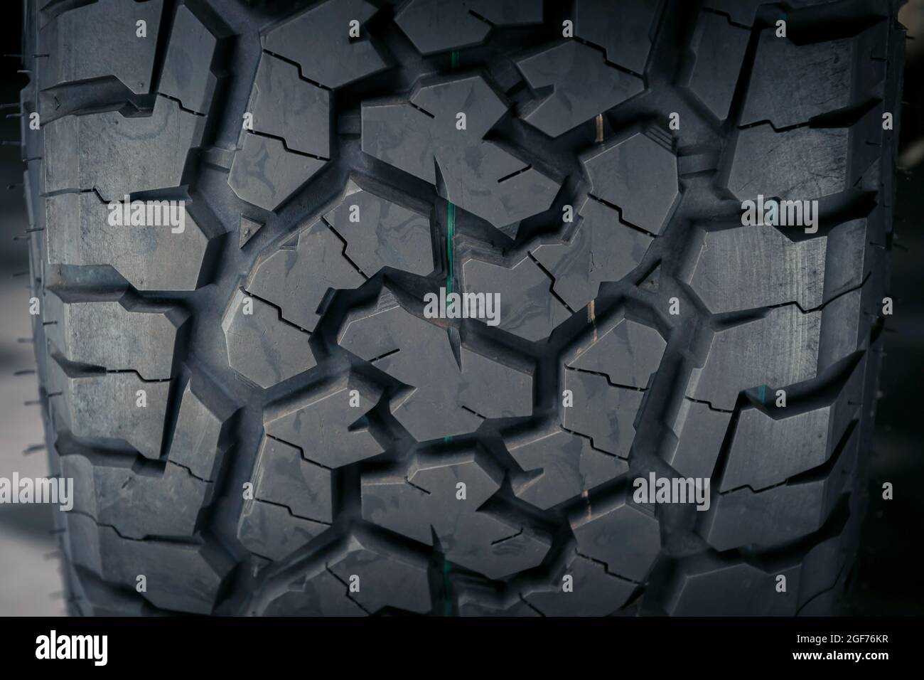 Close-up of all terrain tire patterns and textures, use for abstract ...
