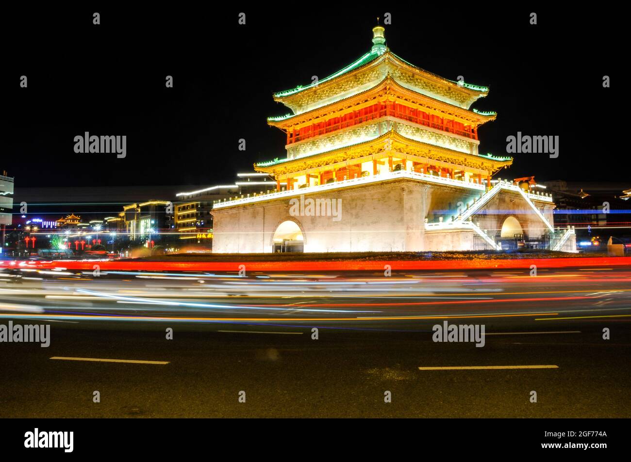 Nice ancient town in Xian province China Stock Photo - Alamy