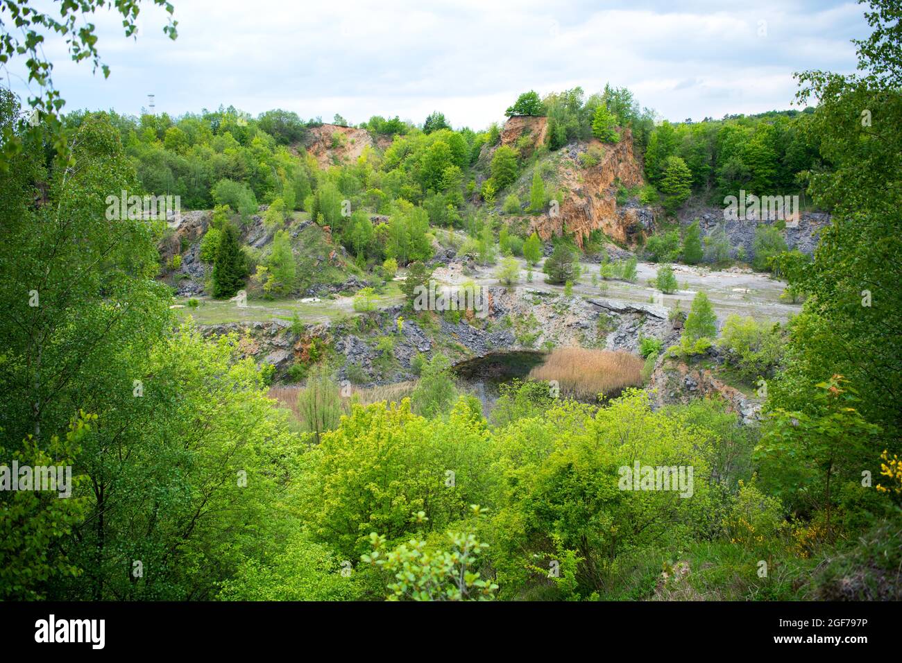 Disused quarry, Nature returns, Quarry developed into sanctuary for ...