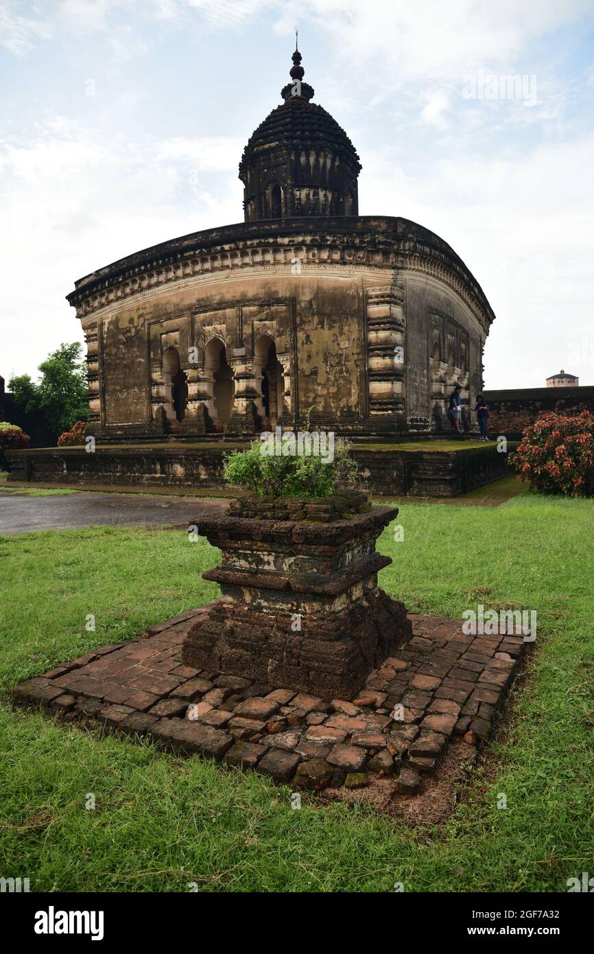 Tulsi Mancha of Lalji Temple (south-eastern view) built by Bir Singha ...