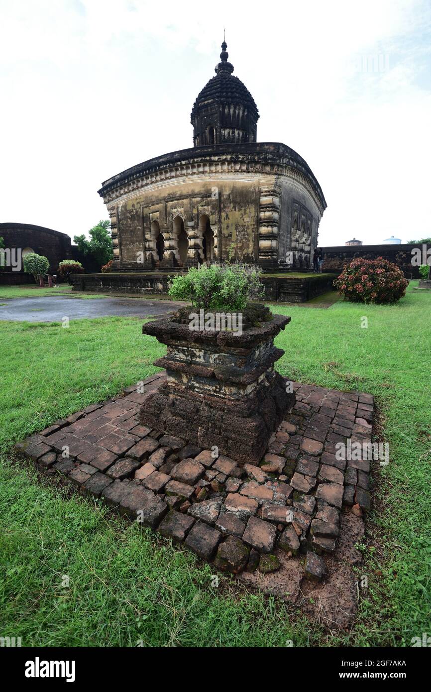 Tulsi Mancha of Lalji Temple (south-eastern view) built by Bir Singha ...