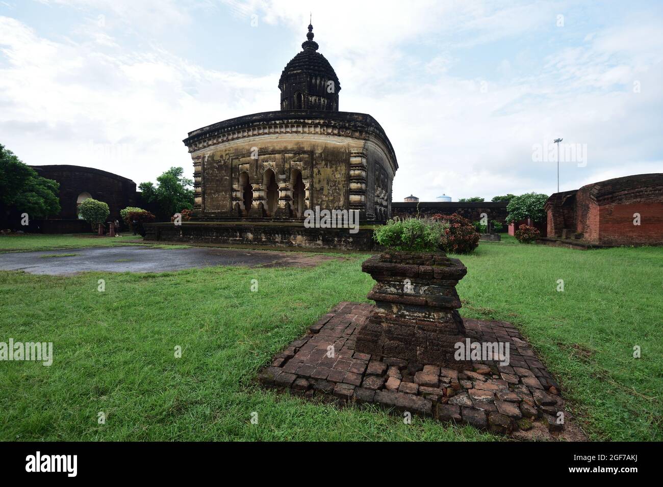 Tulsi Mancha of Lalji Temple (south-eastern view) built by Bir Singha ...
