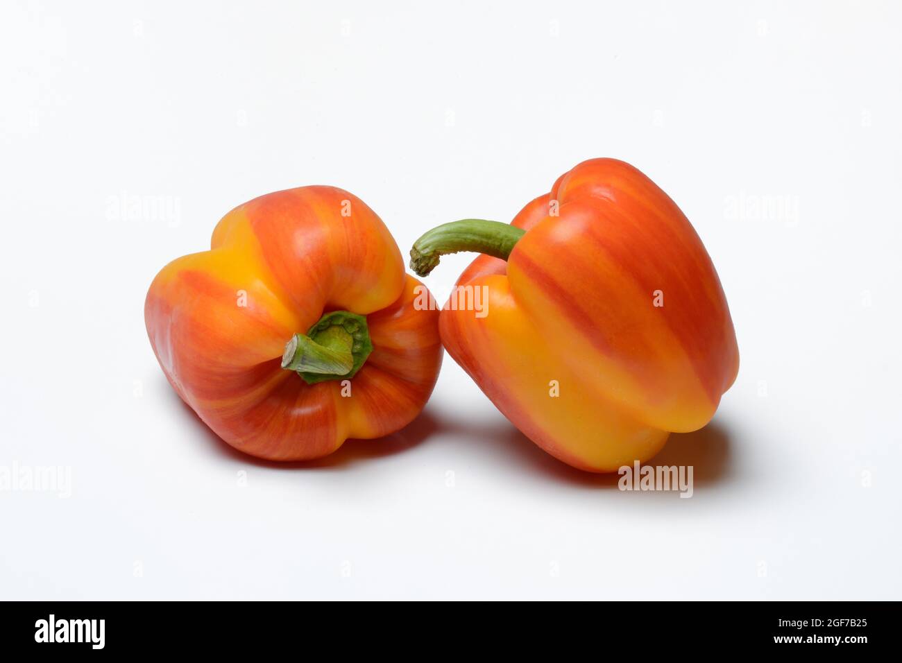 Yellow-red coloured peppers (Capsicum), hot peppers, Enjoya annuum ...