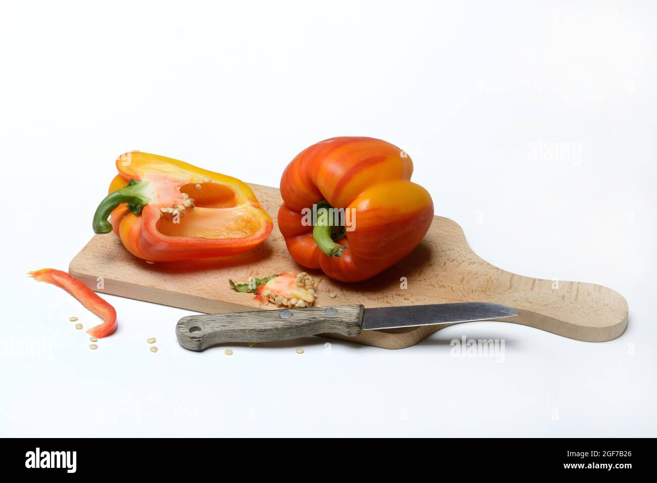 Red pepper cut open hi-res stock photography and images - Alamy
