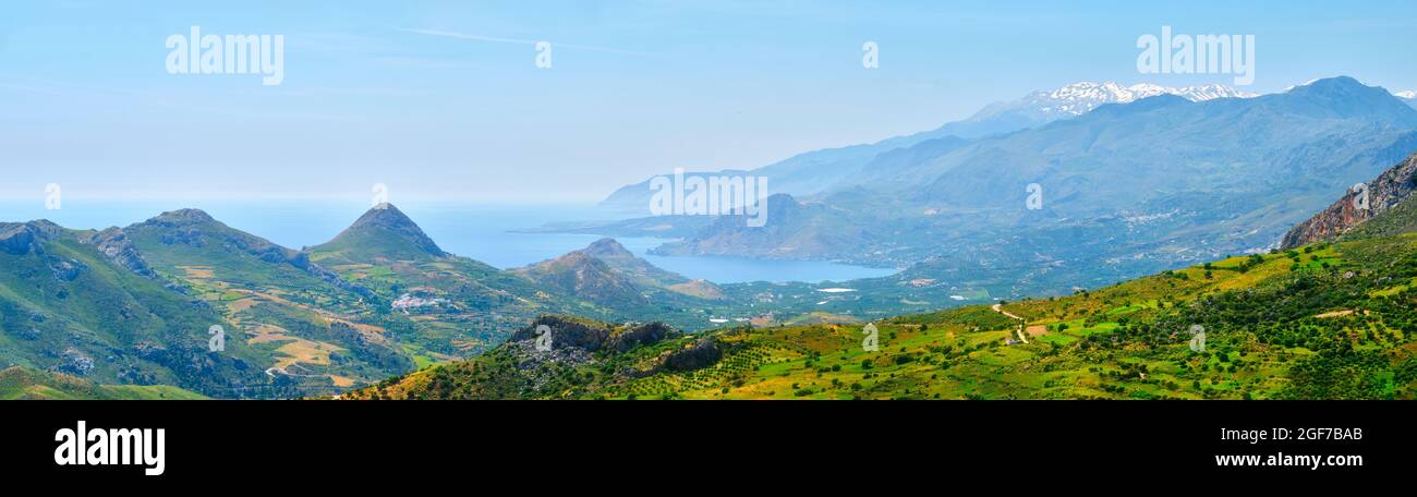 Aerial view of Crete island in Greece Stock Photo - Alamy