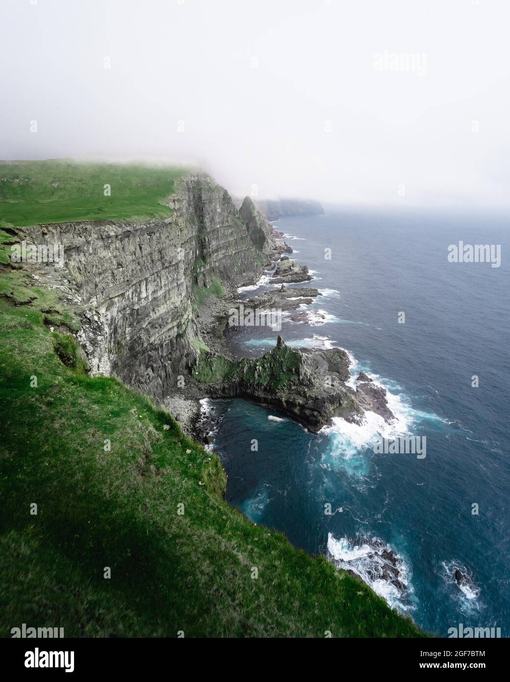 Beinisforo Cliff, Sandvik, Suduroy, Faroe Islands Stock Photo - Alamy