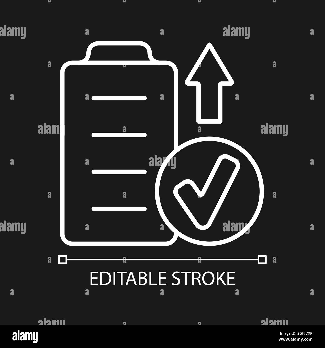 Fly with charged battery white linear manual label icon for dark theme ...