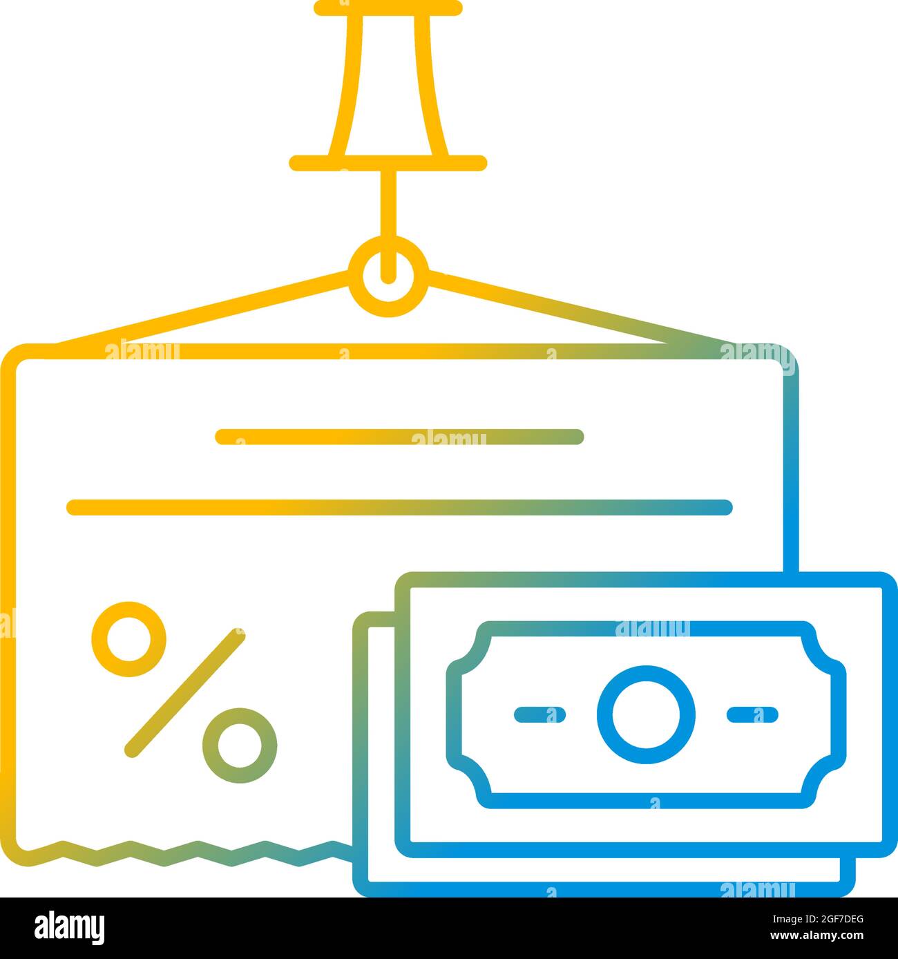 Fixed expenses gradient linear vector icon Stock Vector Image & Art - Alamy