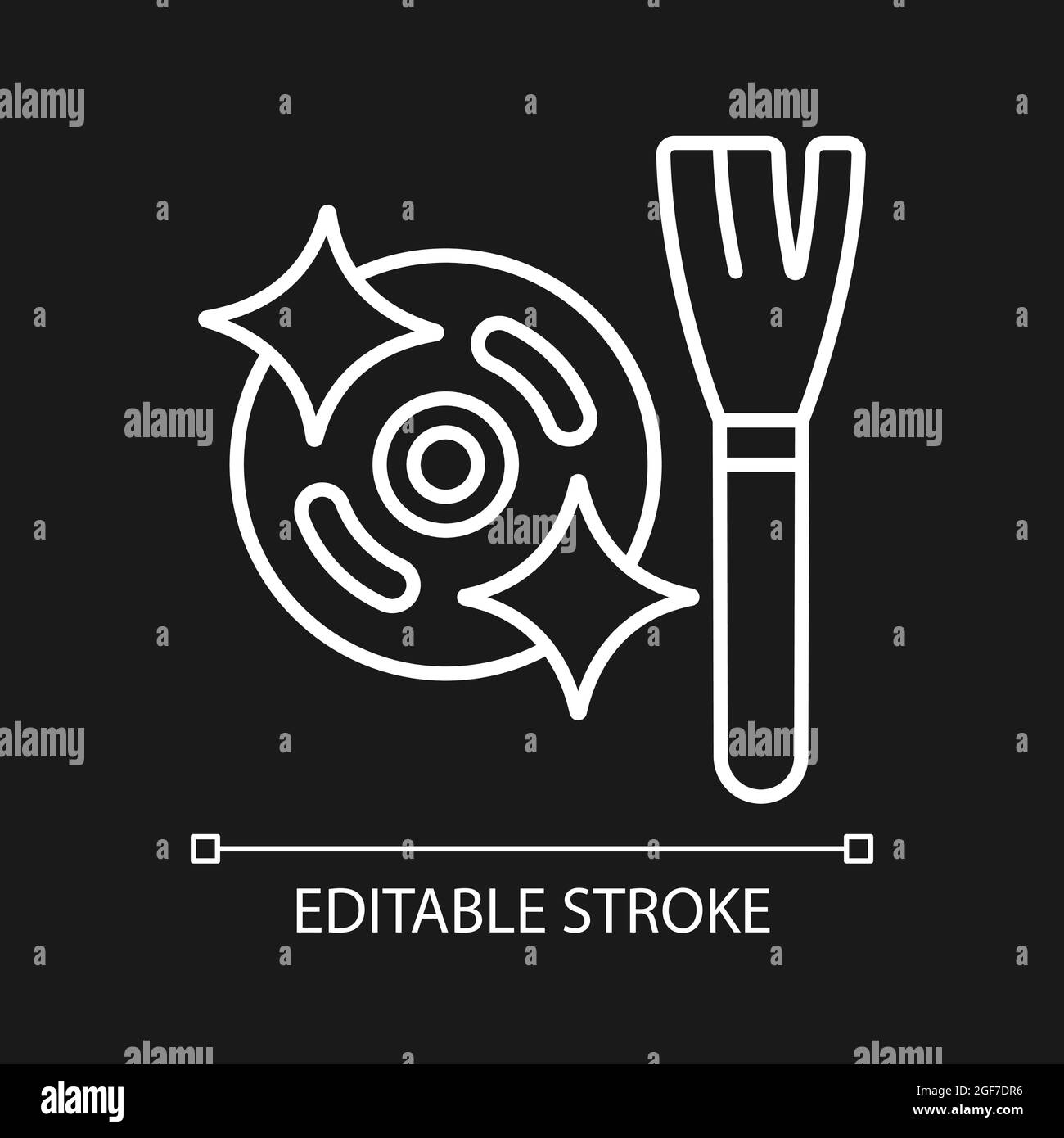 Clean motor after use white linear manual label icon for dark theme ...