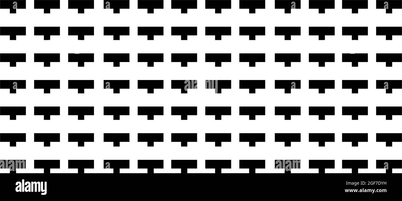 Peg board with curly holes. White rectangle peg board perforated ...