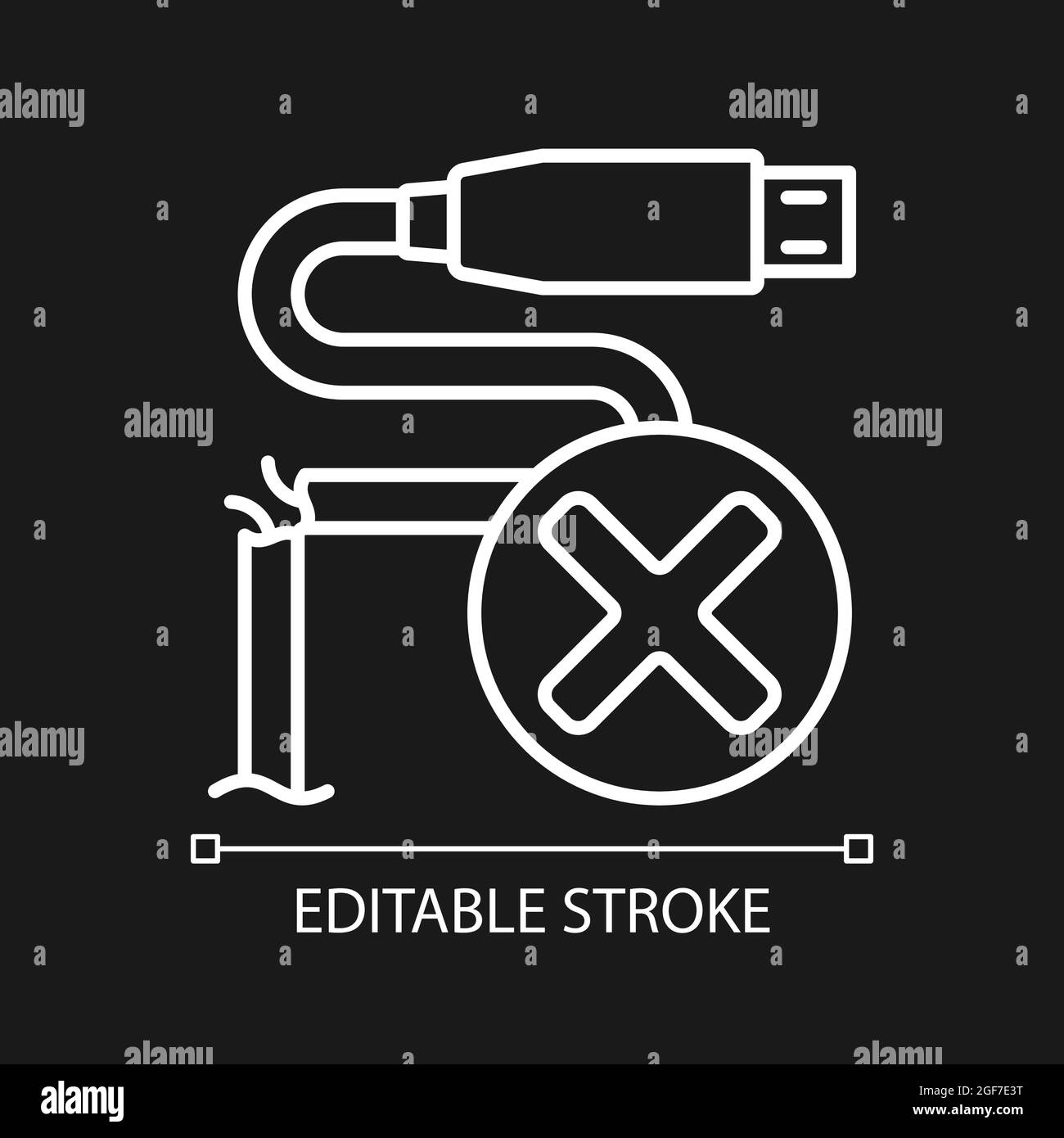 Dont use cracked cable white linear manual label icon for dark theme ...