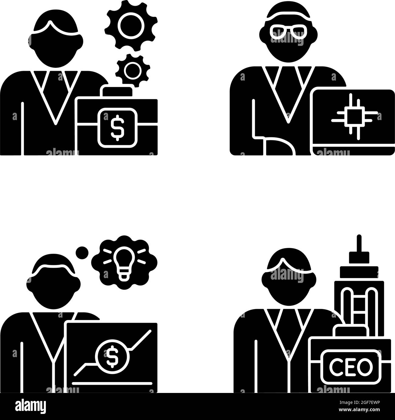 Executive Icon Black And White