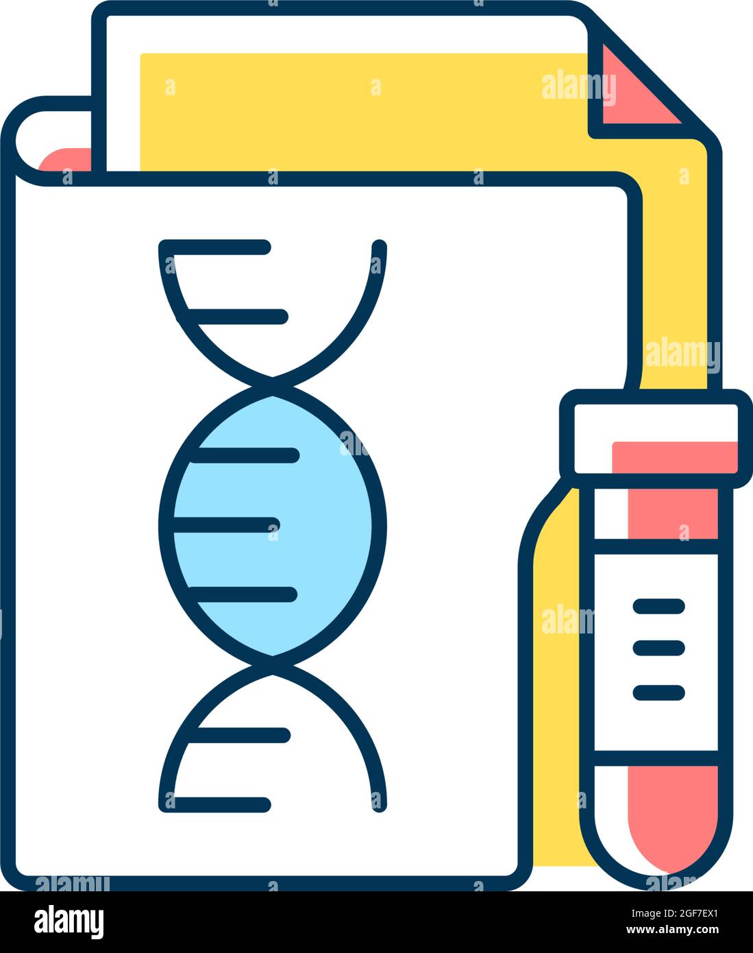 Genetic information privacy RGB color icon Stock Vector Image & Art - Alamy