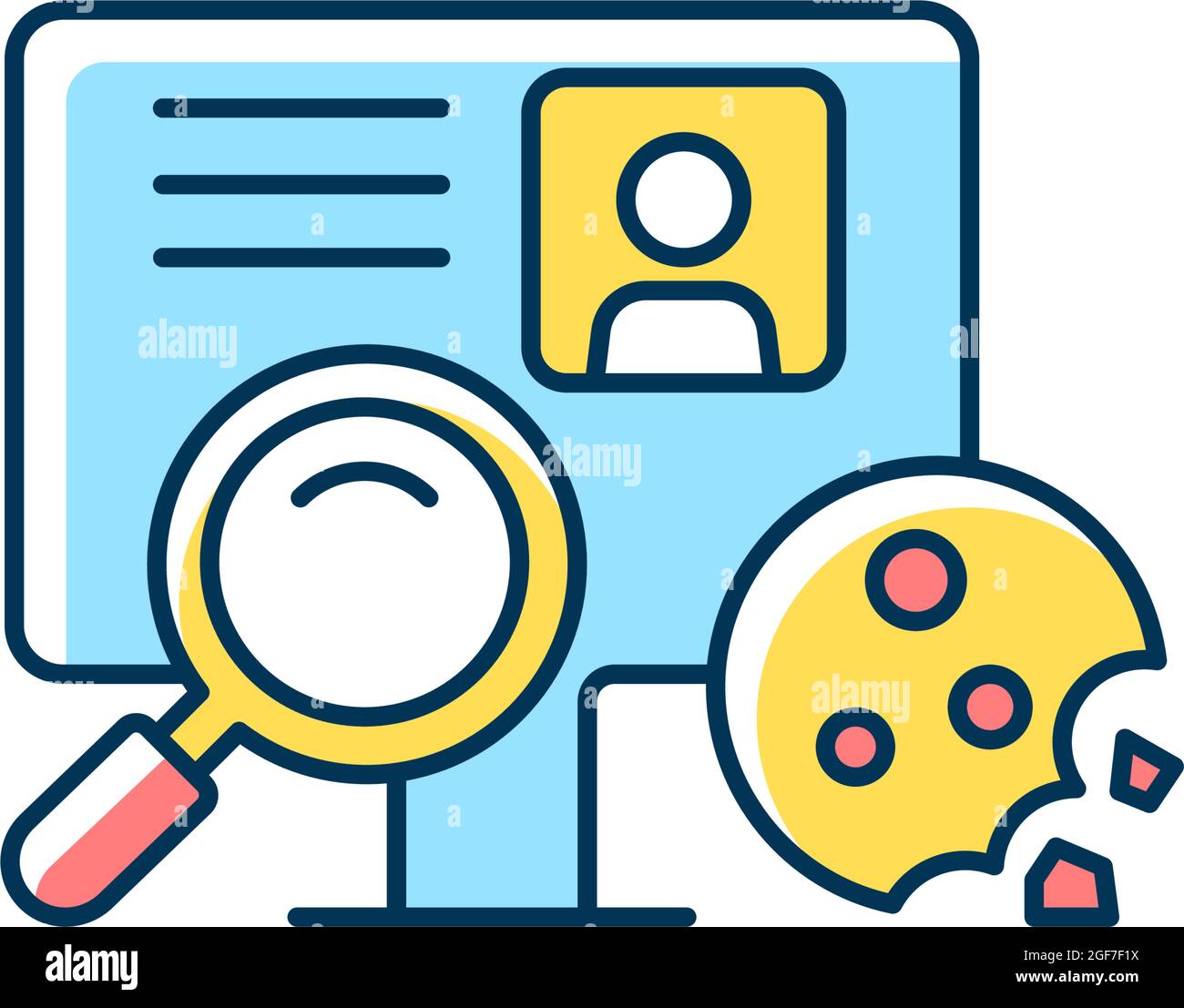 Cookie id RGB color icon Stock Vector Image & Art - Alamy