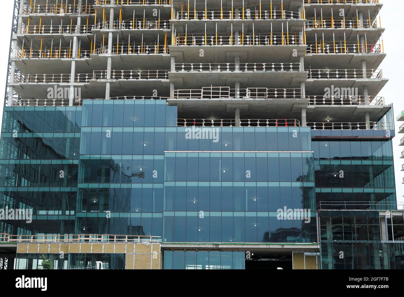 Construction of a building, Brossard, Province of Quebec, Canada Stock ...